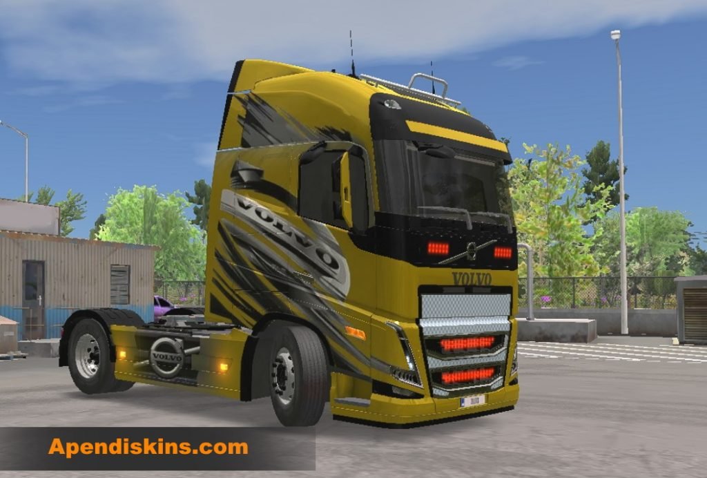 VOLVO FH 2021 Skin Metalic yellow, Skins Truck Simulator ultimate ...